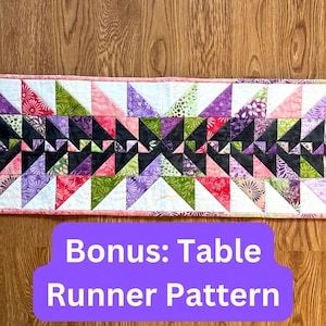 Pop Heart Quilt Pattern- PAPER Version of Pattern - Intermediate Level - 47" X 66" - Precut ...