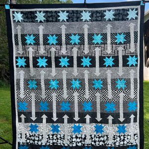 Falling Stars Quilt Pattern - PAPER Version - Directions for a 72" X 84 ...