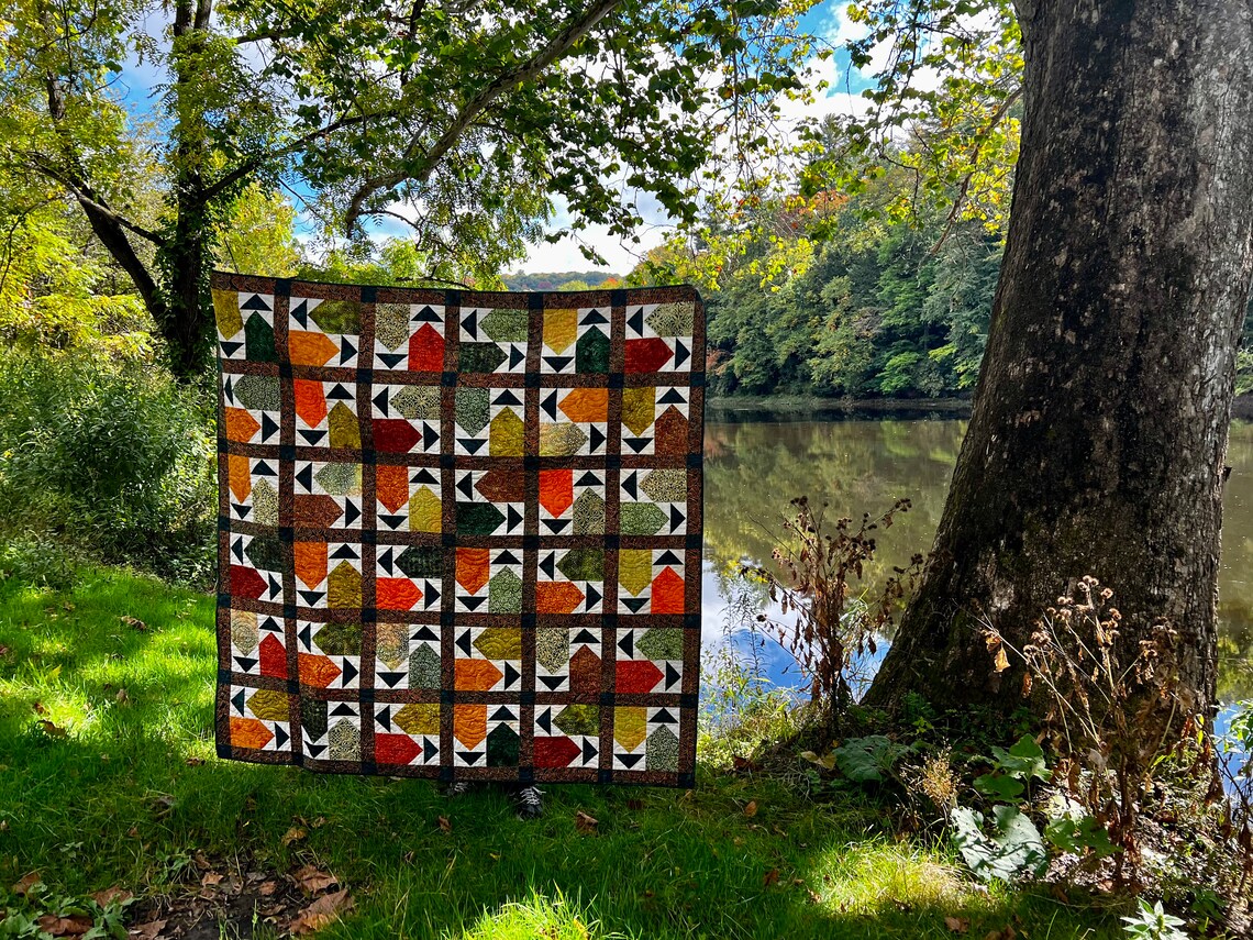 Off Kilter Quilt Pattern PAPER Version PDF Confident Beginner 10 Stack ...