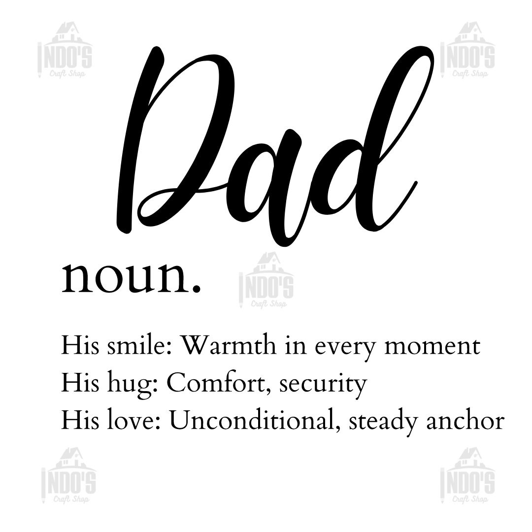 Dad Definition SVG: Father's Day Cut File (digital Download) - Etsy