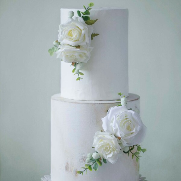 Simple White Cake Topper - Etsy