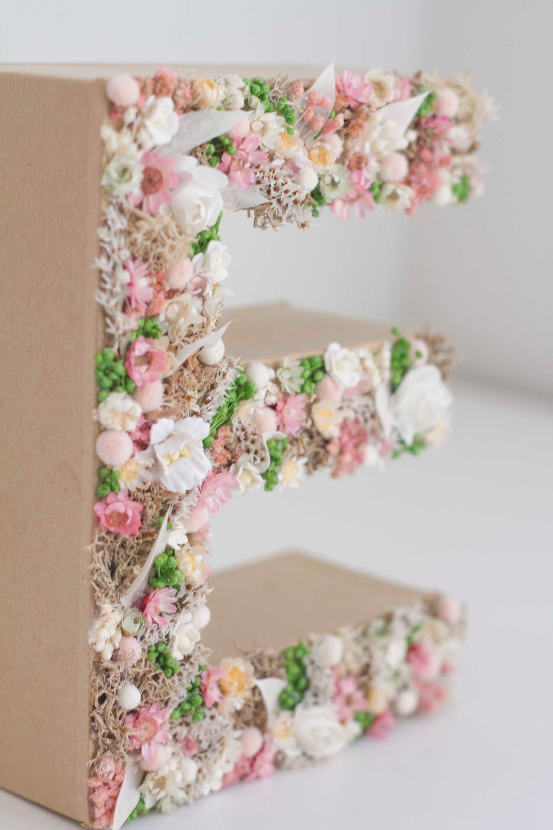 Letter Decorated With Dried and Preserved Flowers Flower - Etsy