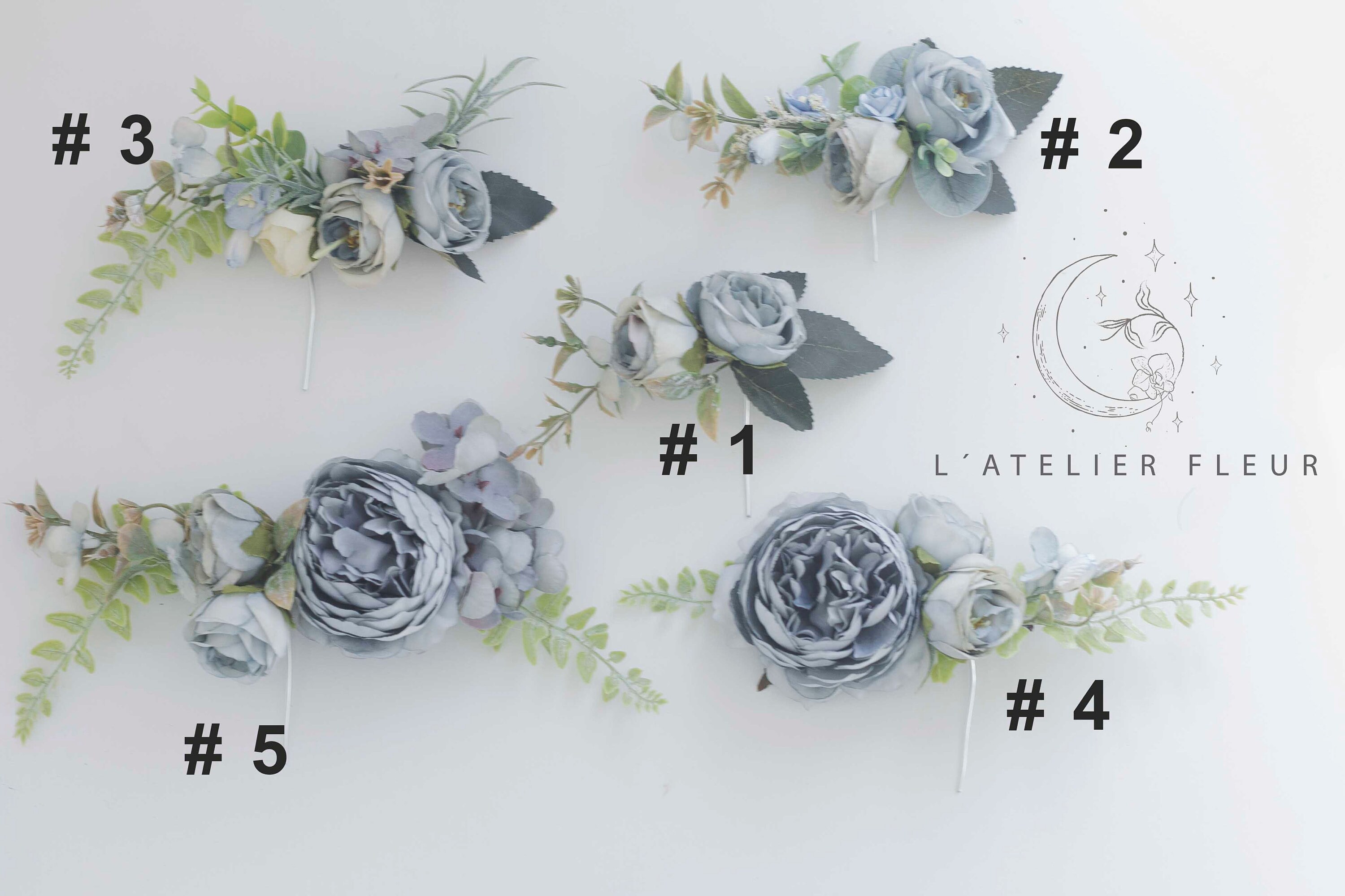 Flower Wedding Cake Topper Dusty Blue Flower Cake Topper - Etsy UK