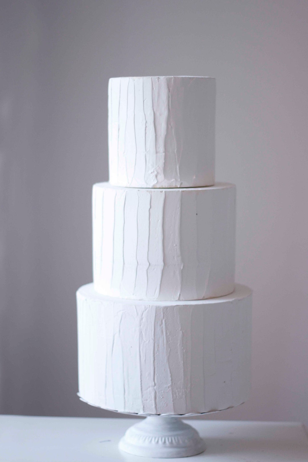 Custom 3-tier White Faux Wedding Cake: Personalized Design, Repair Kit ...