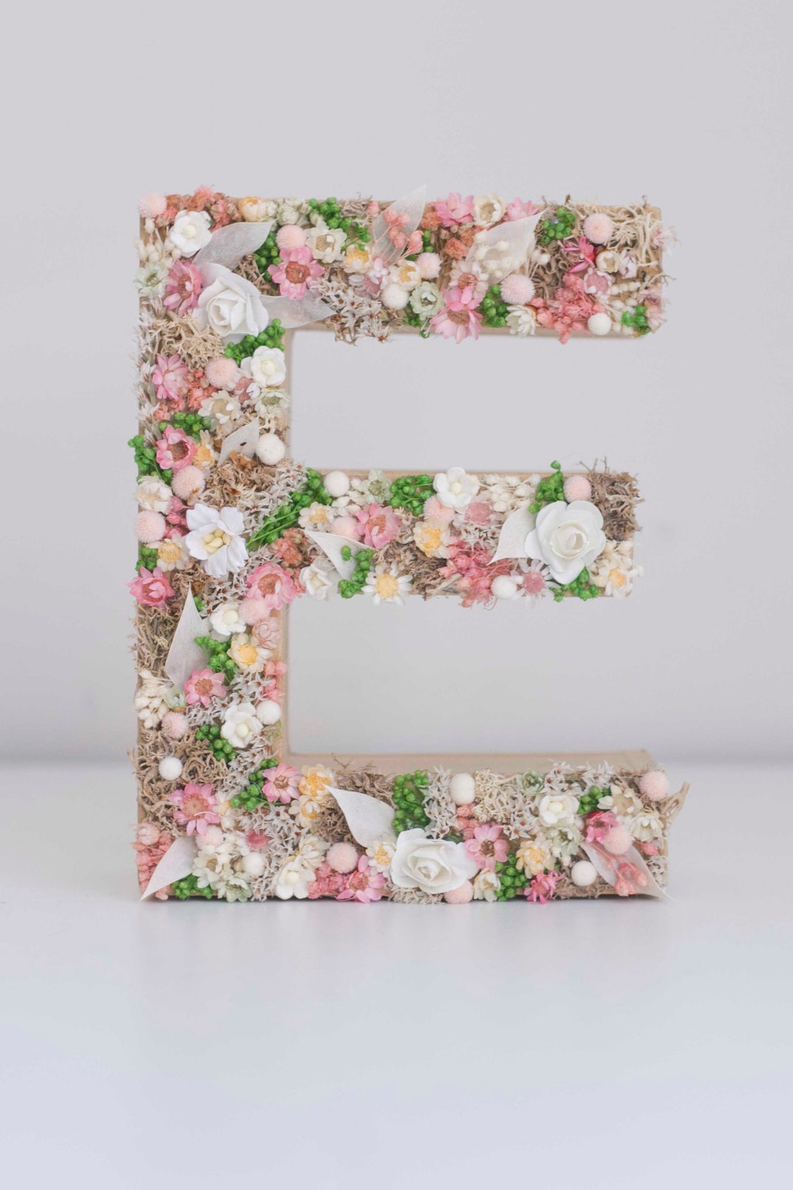 Letter Decorated With Dried and Preserved Flowers Flower - Etsy