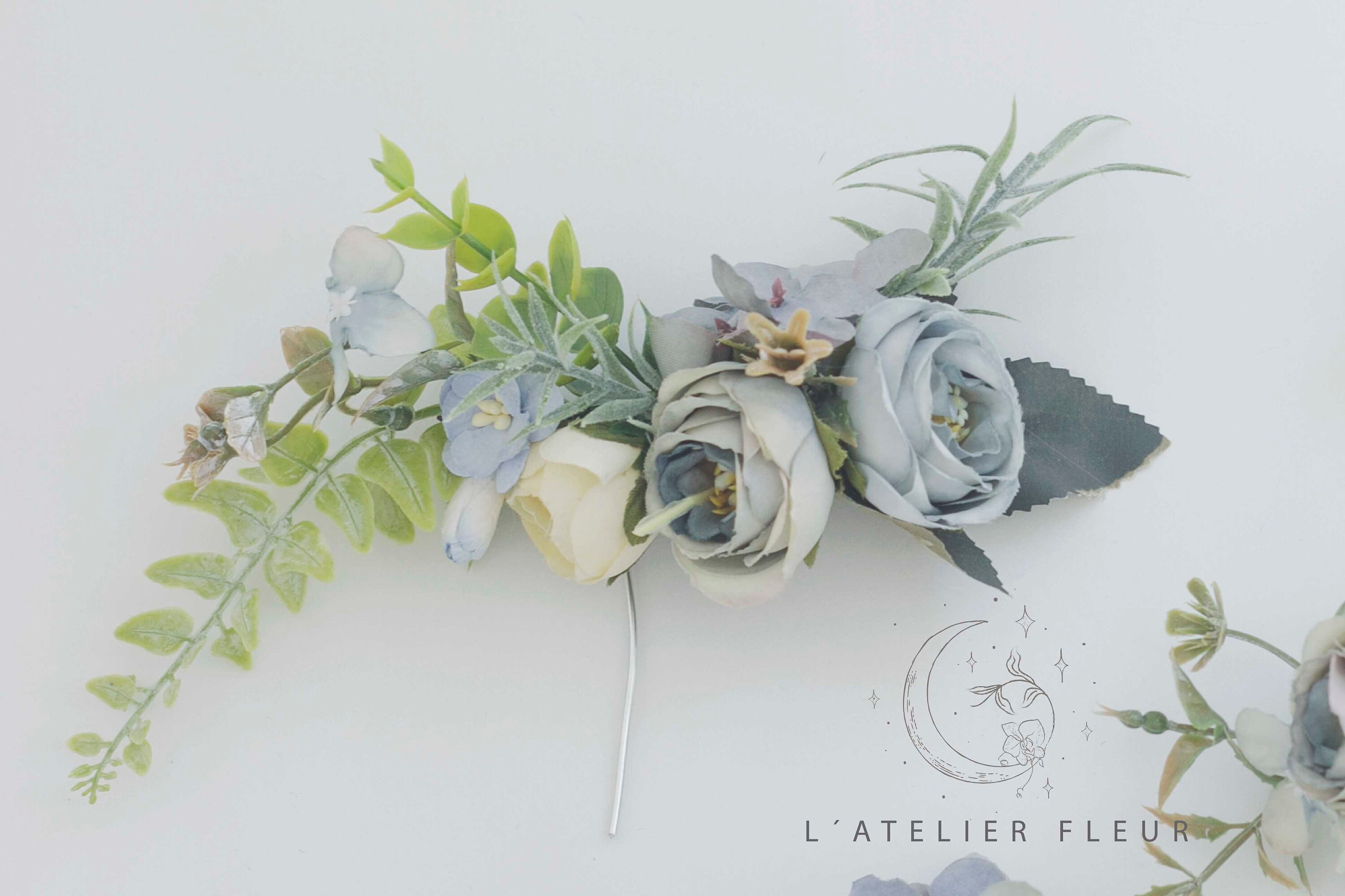 Flower Wedding Cake Topper Dusty Blue Flower Cake Topper - Etsy UK