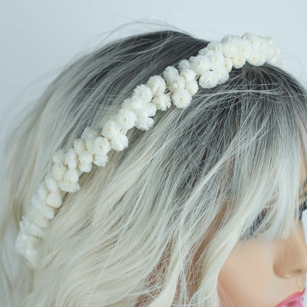 White Flower Crown - Etsy
