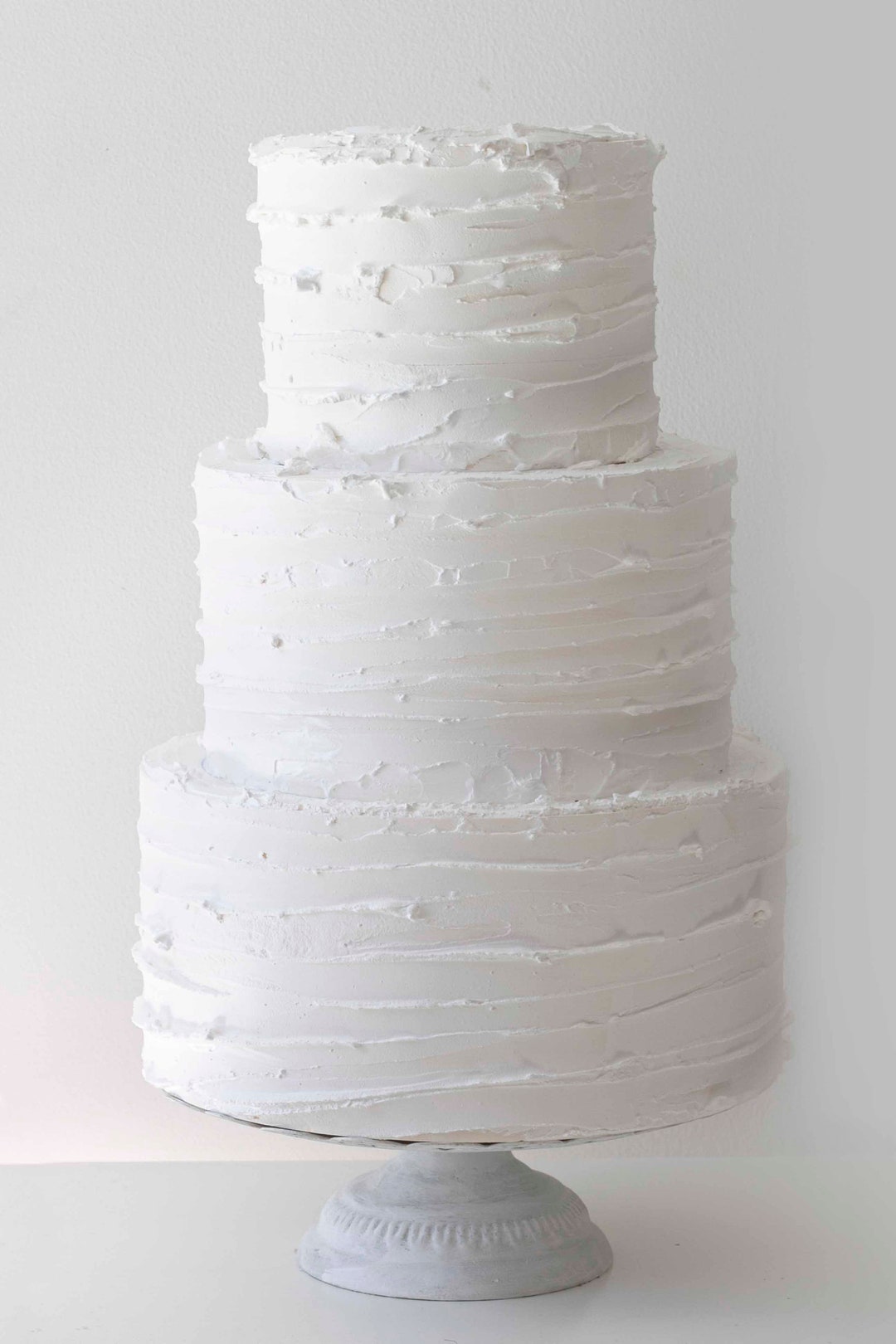 RUSTIC 3-TIER WEDDING Cake Prop, Realistic Fake Cake Décor for ...