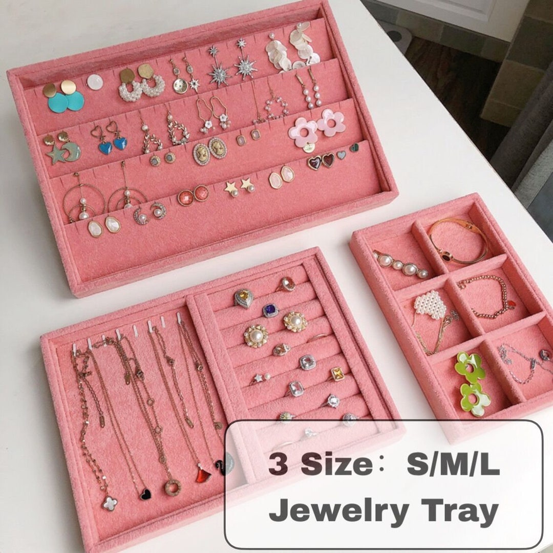 Pink Stackable Jewelry Storage Drawer Divider drawer - Etsy