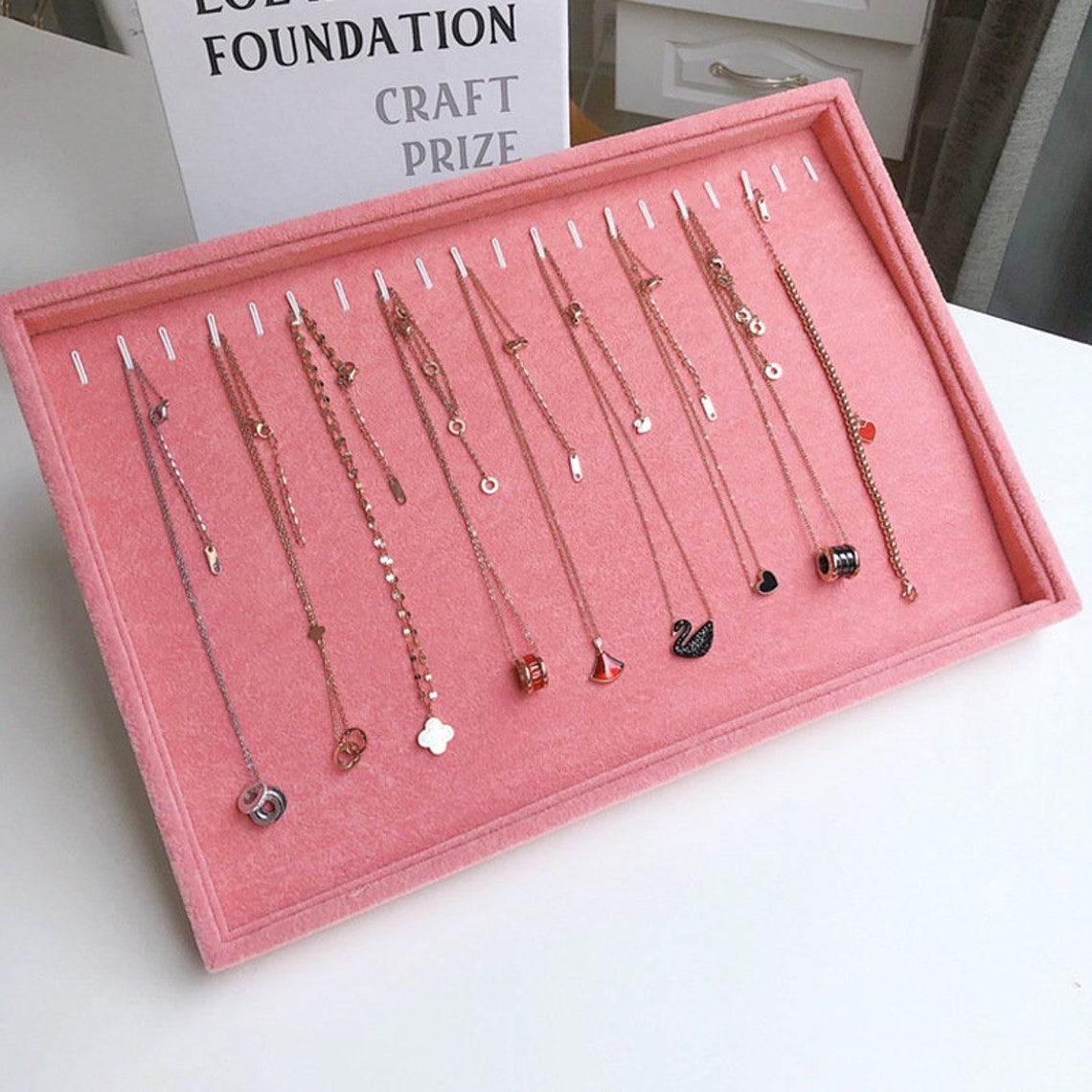 Pink Stackable Jewelry Storage Drawer Divider drawer | Etsy