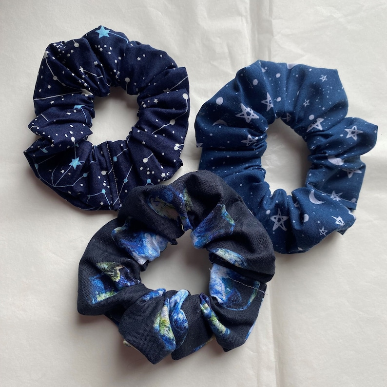 Space Themed Scrunchies | Space Scrunchies, Galaxy Gifts, Scrunchies ...