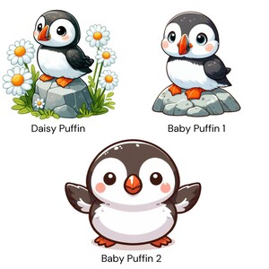 Puffin Stickers | 9 DESIGNS Plus HOLOGRAPHIC Finish | WATERPROOF Die ...