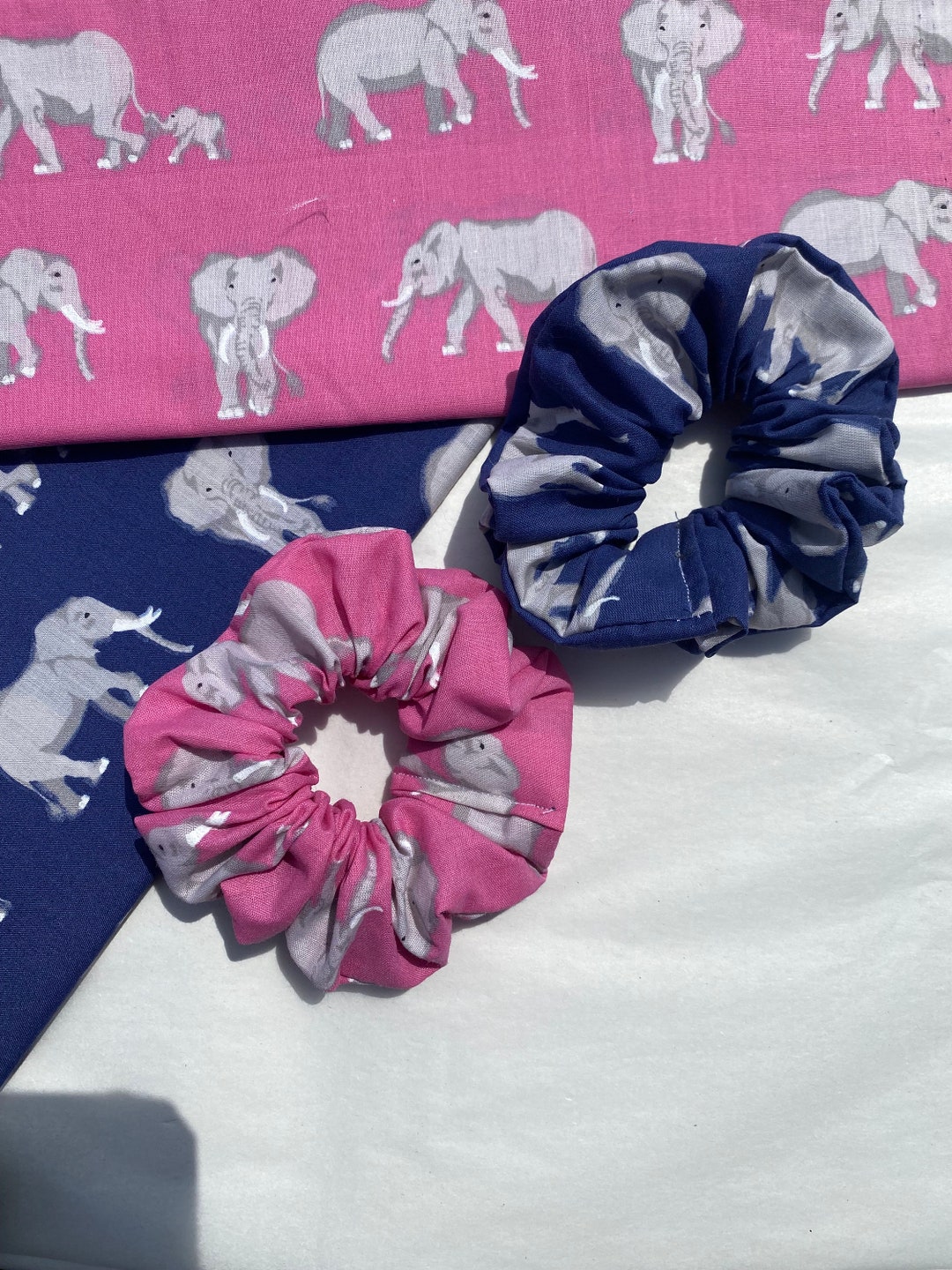 Elephant Scrunchies | Animal Scrunchies, Animal Gifts, Scrunchies ...