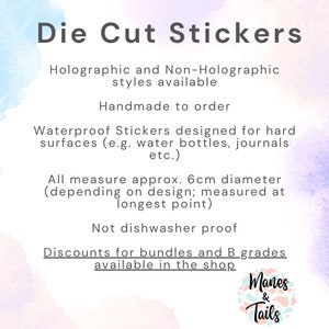 Puffin Stickers | 9 DESIGNS Plus HOLOGRAPHIC Finish | WATERPROOF Die ...