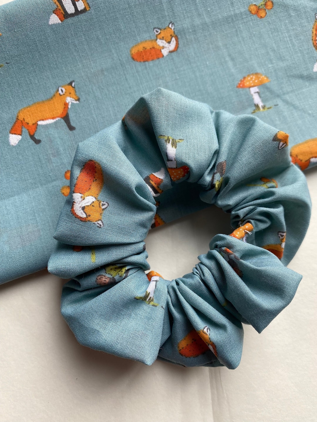 Fox and Mushroom Scrunchie | Nature Scrunchies, Fox Gifts, Fox ...