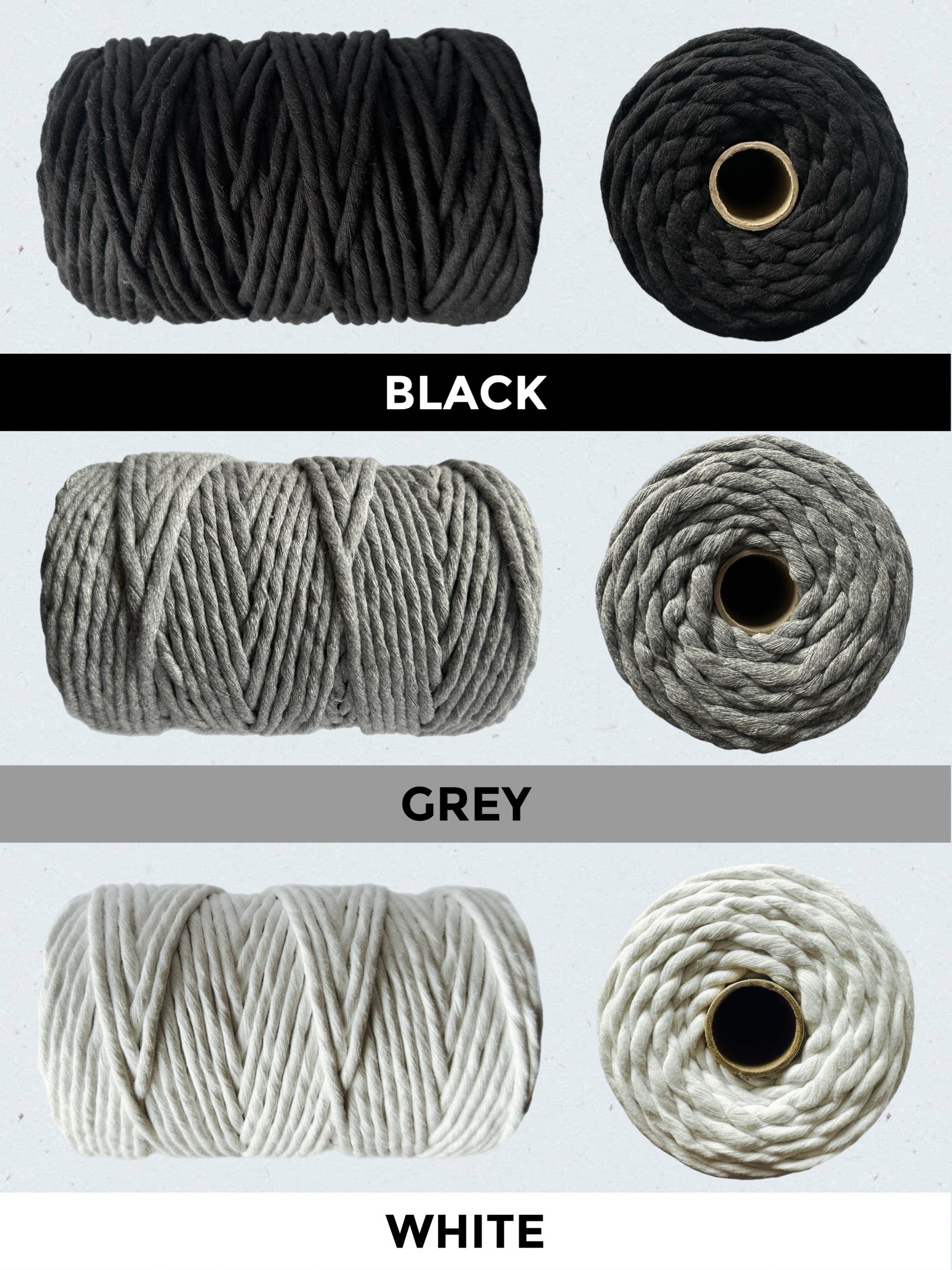 5mm Single Twist - 16 Colours - Macrame, Crochet, Weaving - 5, 10 & 20 ...