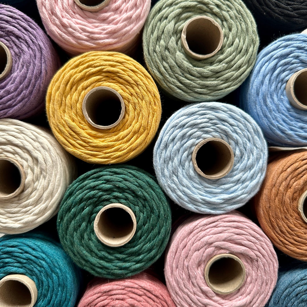 3.5mm Single Twist Macrame Cord | 3mm-4mm String | 5-100 Meter Yarns ...