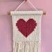 Heart Macrame Wall Hanging Tutorial - Etsy