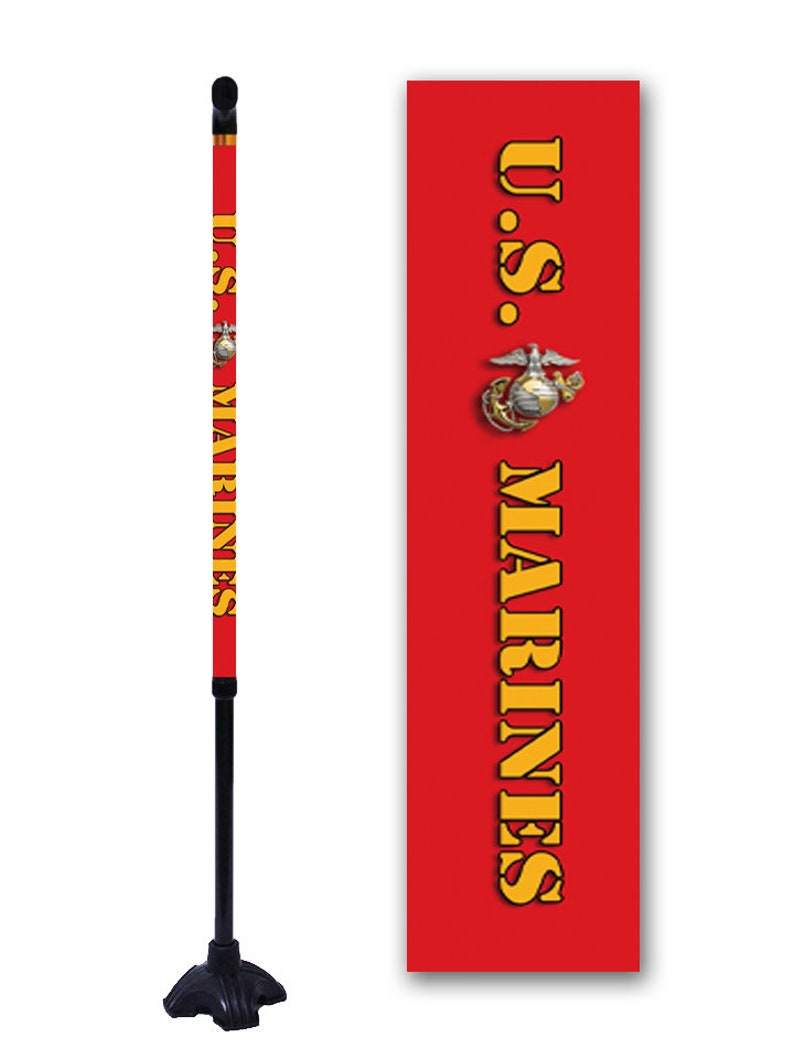 Red US Marines Walking Cane - Etsy