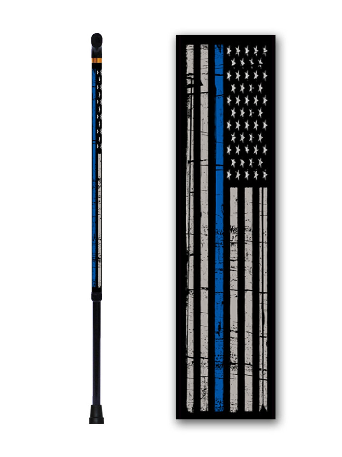Thin Blue Line Police Officer Walking Cane - Etsy