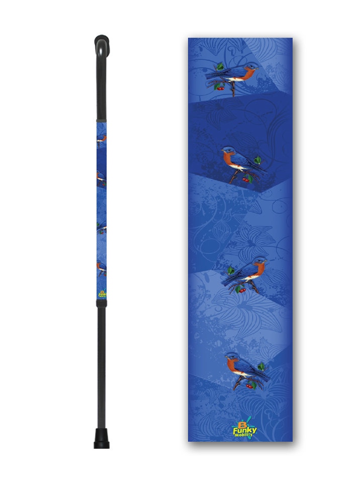 Bluebird Walking Cane - Etsy