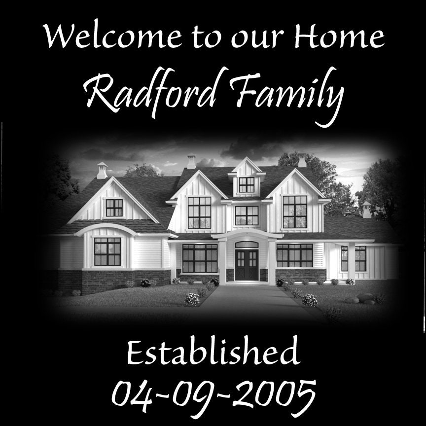 Memorial and Commemorative Granite Plaque With Personnalized - Etsy