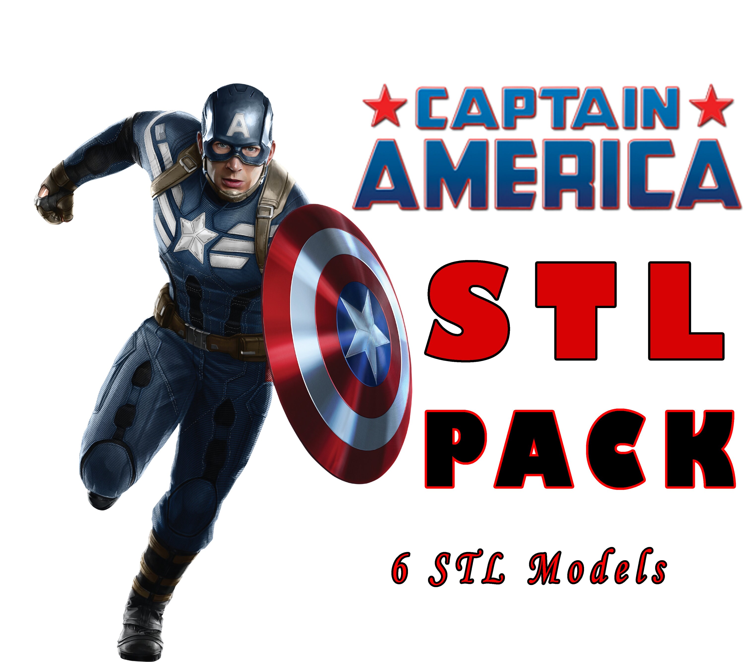 Avengers Superhero Keychain pack STL files Digital Files For 3D ...