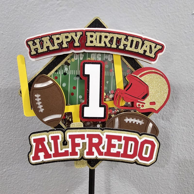 Nfl Cake Topper - Etsy
