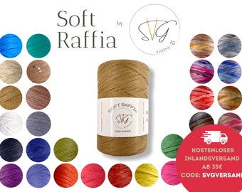 Luffy Premium 2mm Thickness Craft Ribbon Light Weight Soft Paper Raffia ...