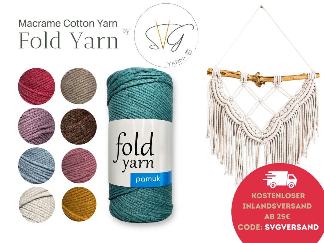 Macrame Cotton Yarn, 2 3 Mm, Macrame, Cotton Yarn, Quality, Bag ...