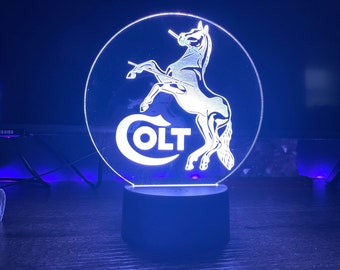 COLT FIREARMS Custom Round Sign Wall/ Mancave/ Office Decor Plaque - Etsy