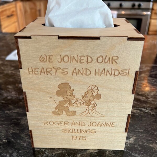 Laser Engraved Tissue Box - Etsy