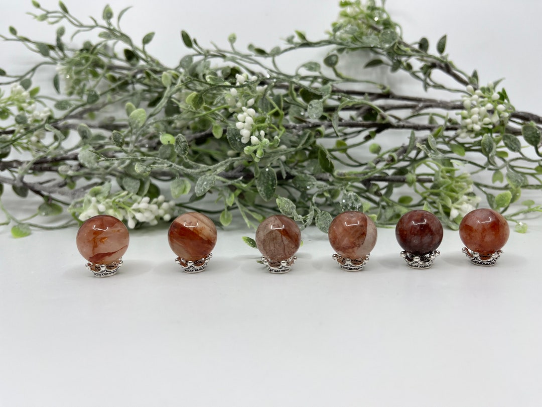 Mini Fire Quartz Spheres - Etsy