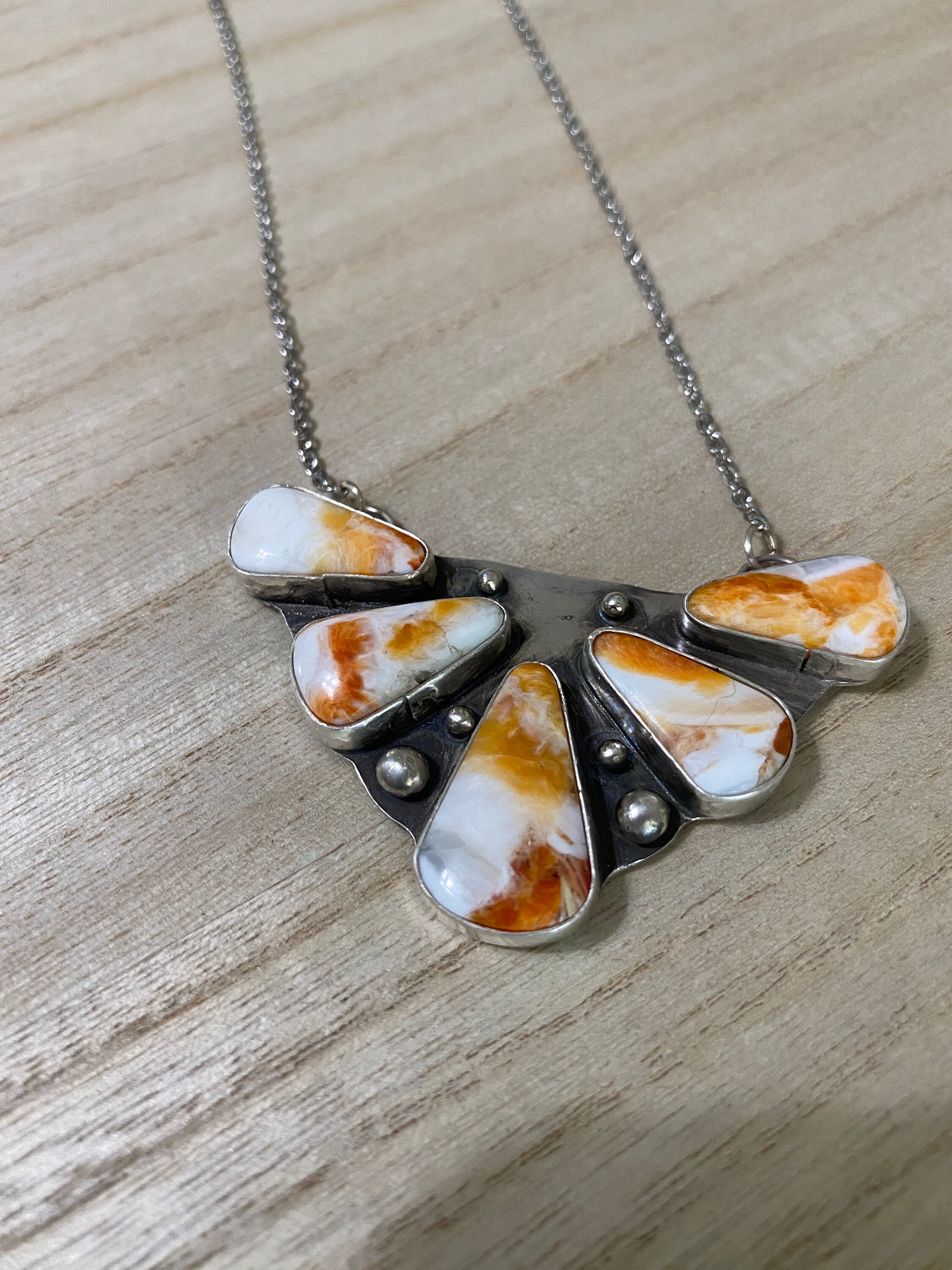 Spiny Oyster Necklace Sterling Silver Necklace - Etsy