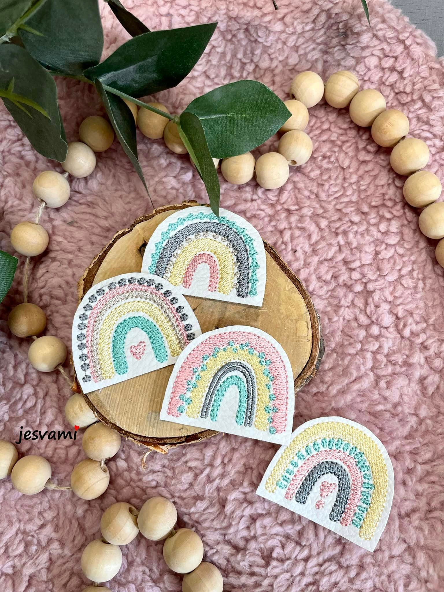 Stickdatei Regenbogen Set 10x10 - Etsy