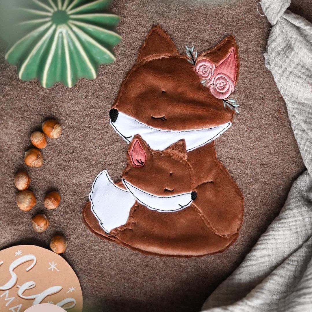 Stickdatei Fuchsliebe Fuchs Mit Kind 2 13x18 - Etsy