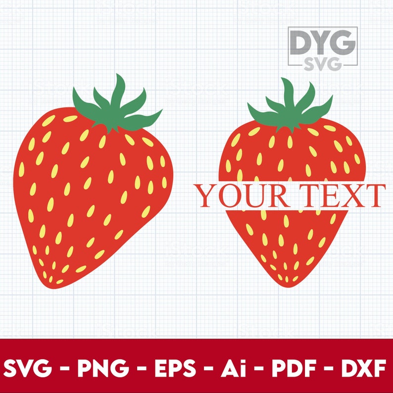 Strawberry SVG, Strawberry Clipart, Fruit Svg, Strawberry Cricut Cut ...