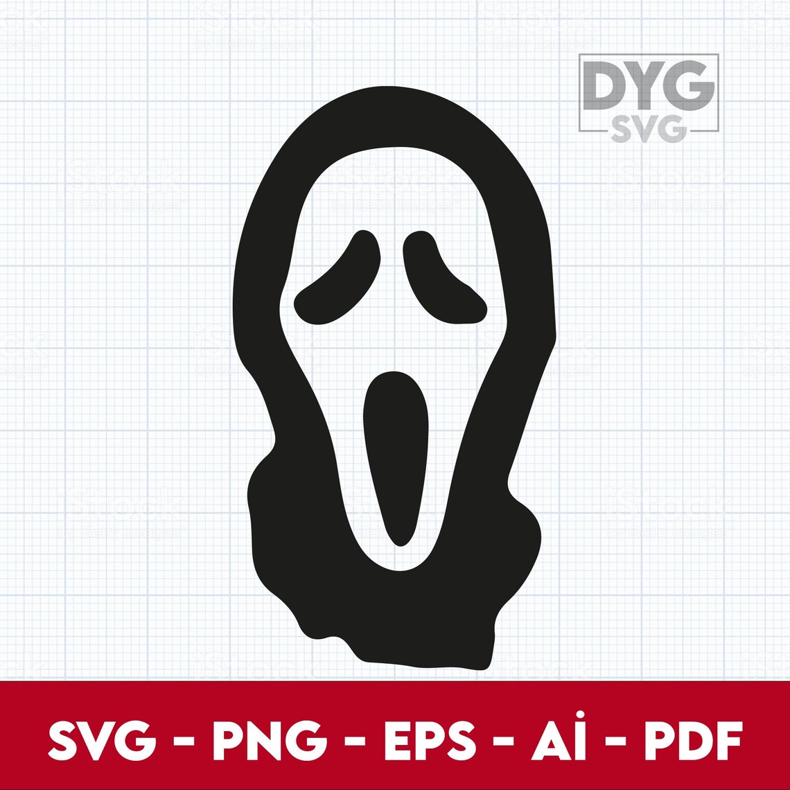 Ghostface Svg Png Eps, Ghost Face Silhouette, Scream Svg, Ghost Face ...