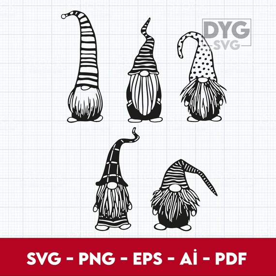 Gnome SVG Gnomes SVG Gnome Cut File Gnome Png Gnome - Etsy
