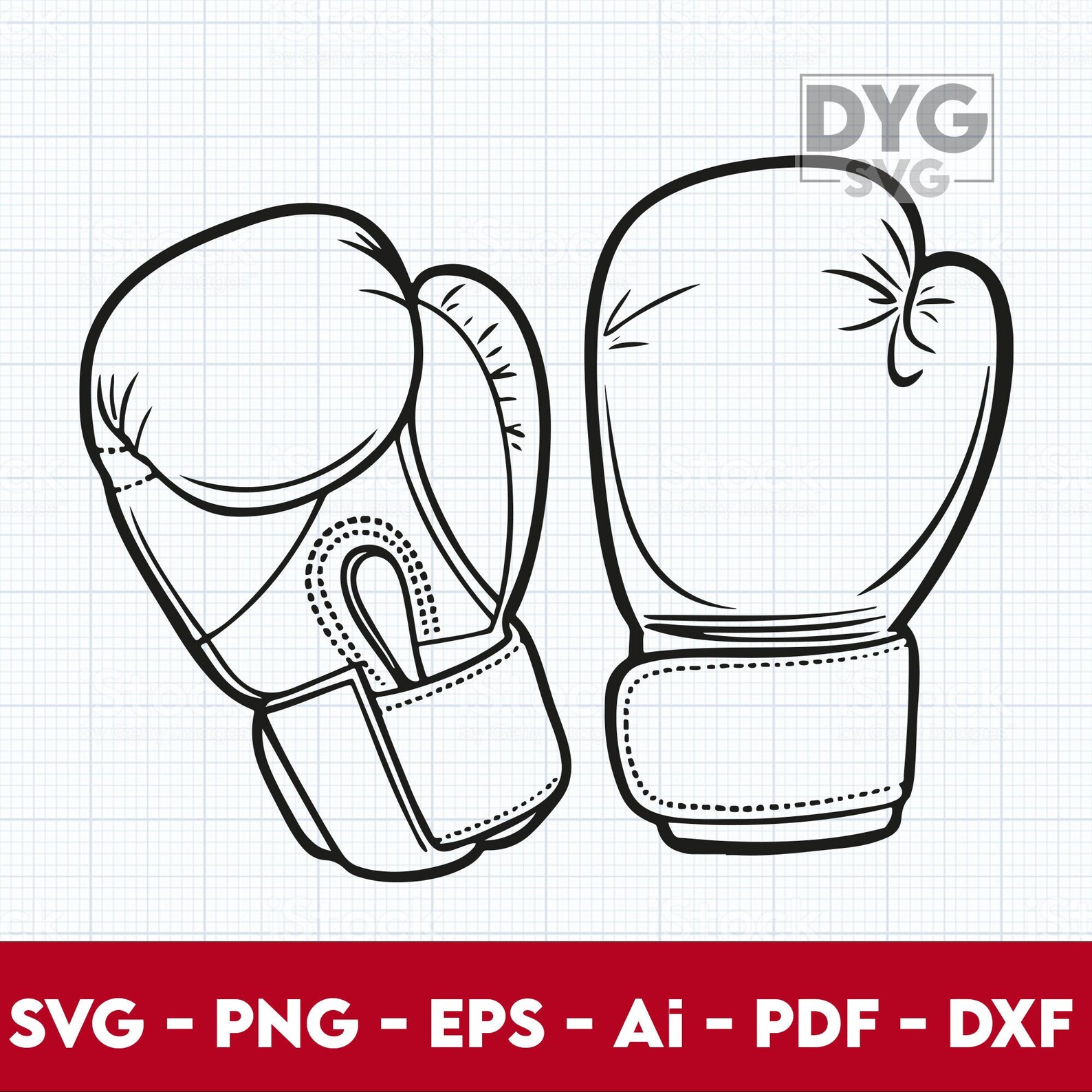 Boxing Gloves SVG, PNG, DXF, Boxing Gloves Clipart, Boxing Svg, Boxing ...
