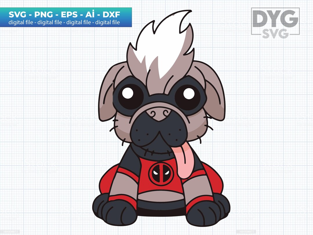 Dogpool SVG PNG | Funny Dog SVG | Dog Svg | Deadpool Svg | Dogpool Png ...