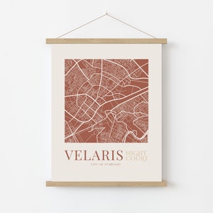 SJM Multiverse Map Prints, Maasverse Velaris Orynth Lunathion Crossover ...