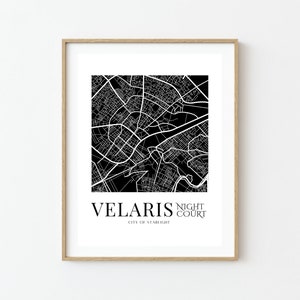 SJM Multiverse Map Prints, Maasverse Velaris Orynth Lunathion Crossover ...