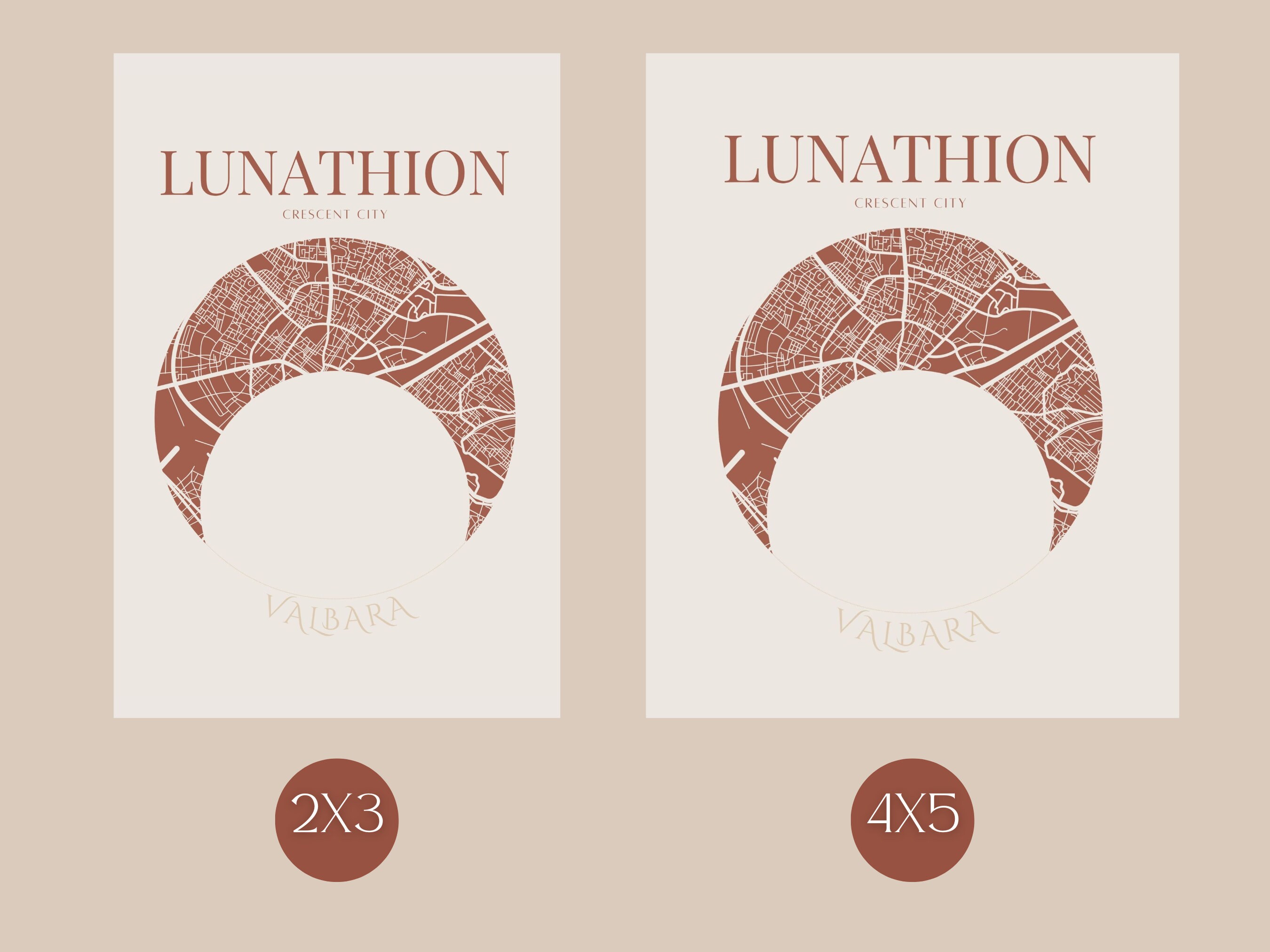 SJM Multiverse Map Prints Maasverse Velaris Orynth Lunathion - Etsy UK