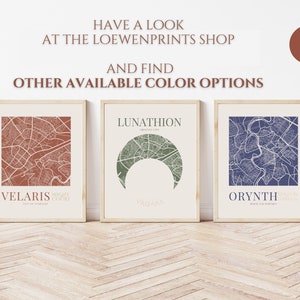 ACOTAR Velaris Map Print, Night Court Art, City of Starlight ...