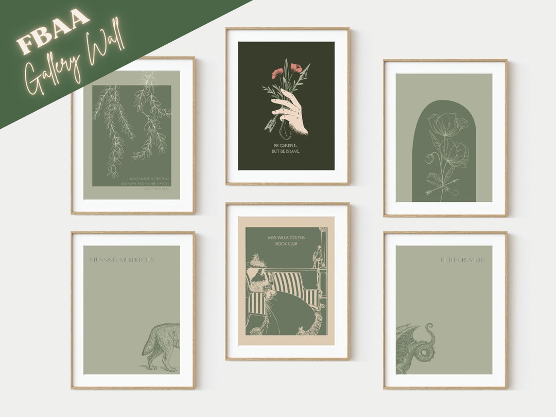 Bookish Gallery Wall FBAA Series Print Collage Literary Wall Art ...