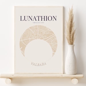 SJM Multiverse Map Prints, Maasverse Velaris Orynth Lunathion Crossover ...