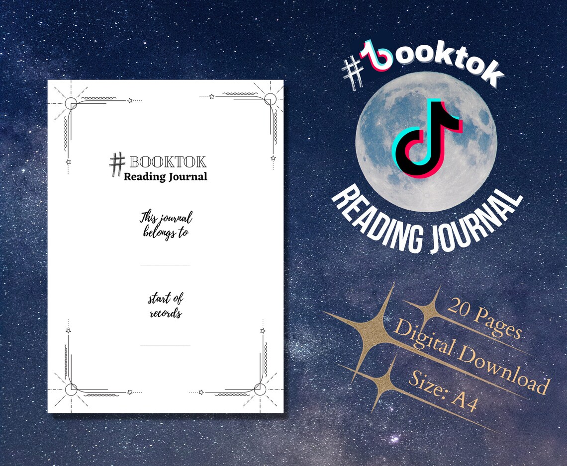 Booktok Journal: Printable Reading Tracker for Book Lover - Etsy