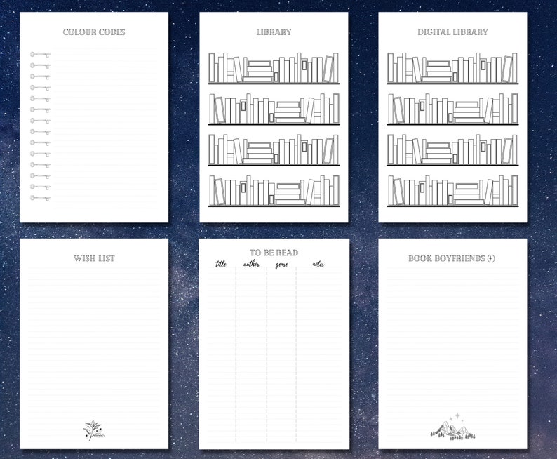 Booktok Journal: Printable Reading Tracker for Book Lover - Etsy