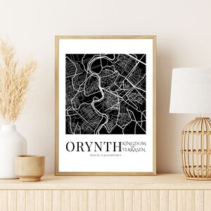 SJM Multiverse Map Prints, Maasverse Velaris Orynth Lunathion Crossover ...